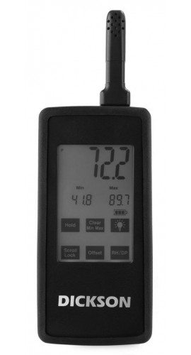 Dickson TH300 Handheld Temperature and Humidity Indicator, -22 to 185°F