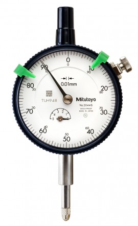 Mitutoyo 2044A Series 2 Standard Dial Indicator with Lug, 5 mm, Metric