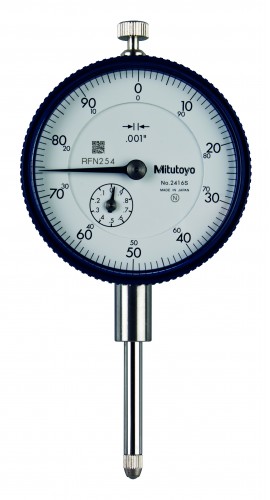 Mitutoyo 2416A-06 Series 2 Standard Dial Indicator with Lug, 1", SAE