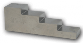Ray-Check 4-STEP I SS 4 Step Calibration Block, 304 Stainless Steel